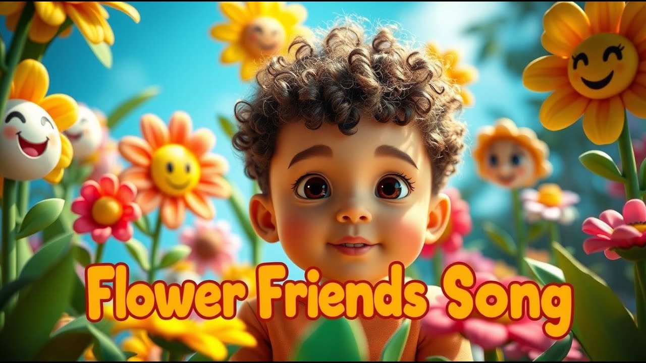 Flower Friends Song | Animated Kids Rhyme About Flowers 🌻🌷| Rhyme for ...