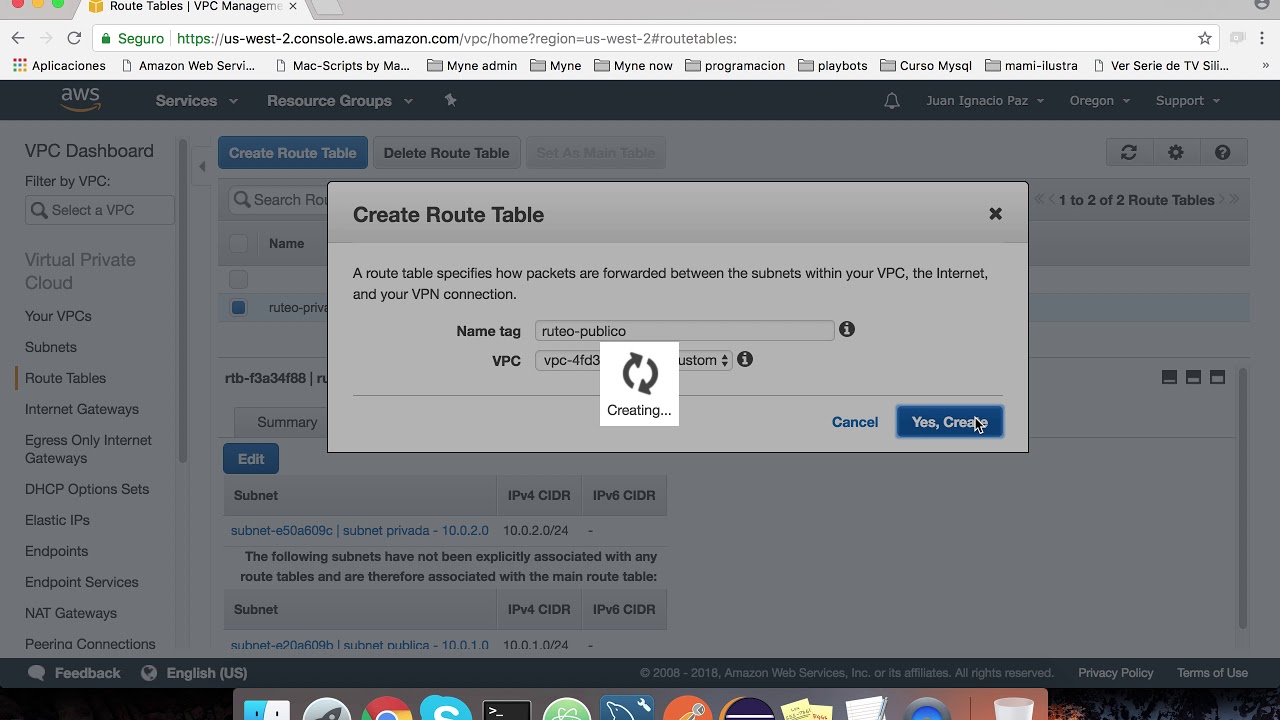 AWS - Configurar tablas de ruteo - YouTube