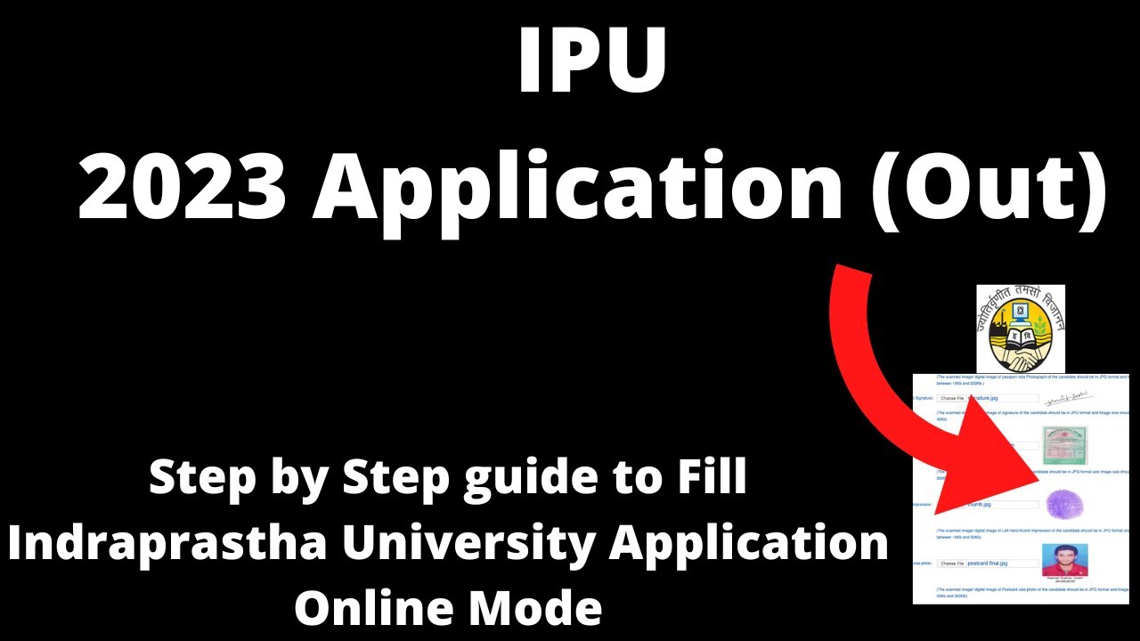 IPU Admission 2023 Application (Started) - How to Fill IPU Application ...