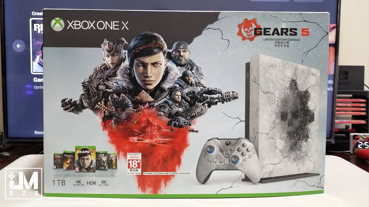 Xbox One X Gears 5 Limited Edition Unboxing - YouTube