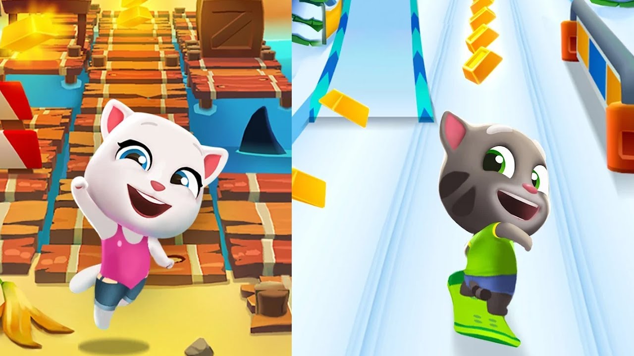 Tom Taking Gold Run Levels 14 Fun Android Gameplay - YouTube