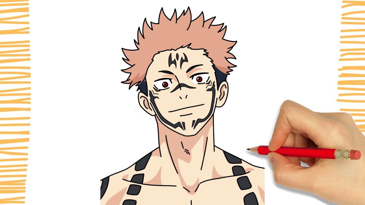 Como Dibujar a SUKUNA I JUJUTSU KAISEN I FACIL - YouTube