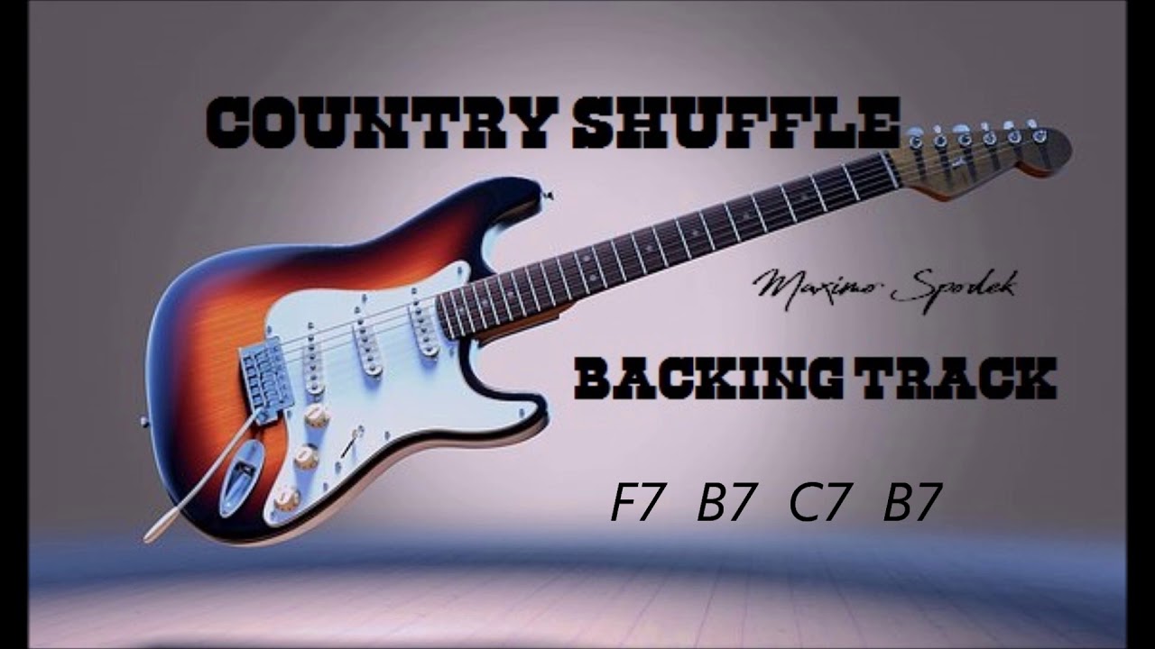 COUNTRY SHUFFLE BLUES IN F7 BACKING TRACK FOR PRACTICE, GUITAR ...