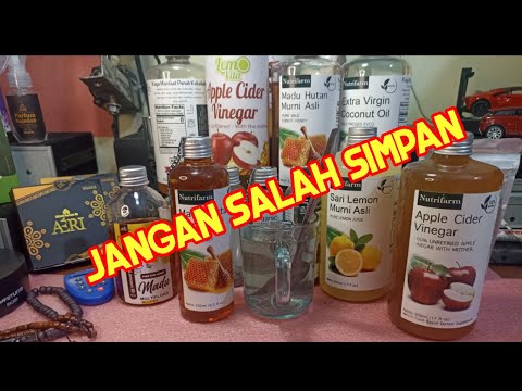 CARA SIMPAN CUKA APEL dan CARA MINUMNYA #cukaapel #dietalami #dietcukaapel
