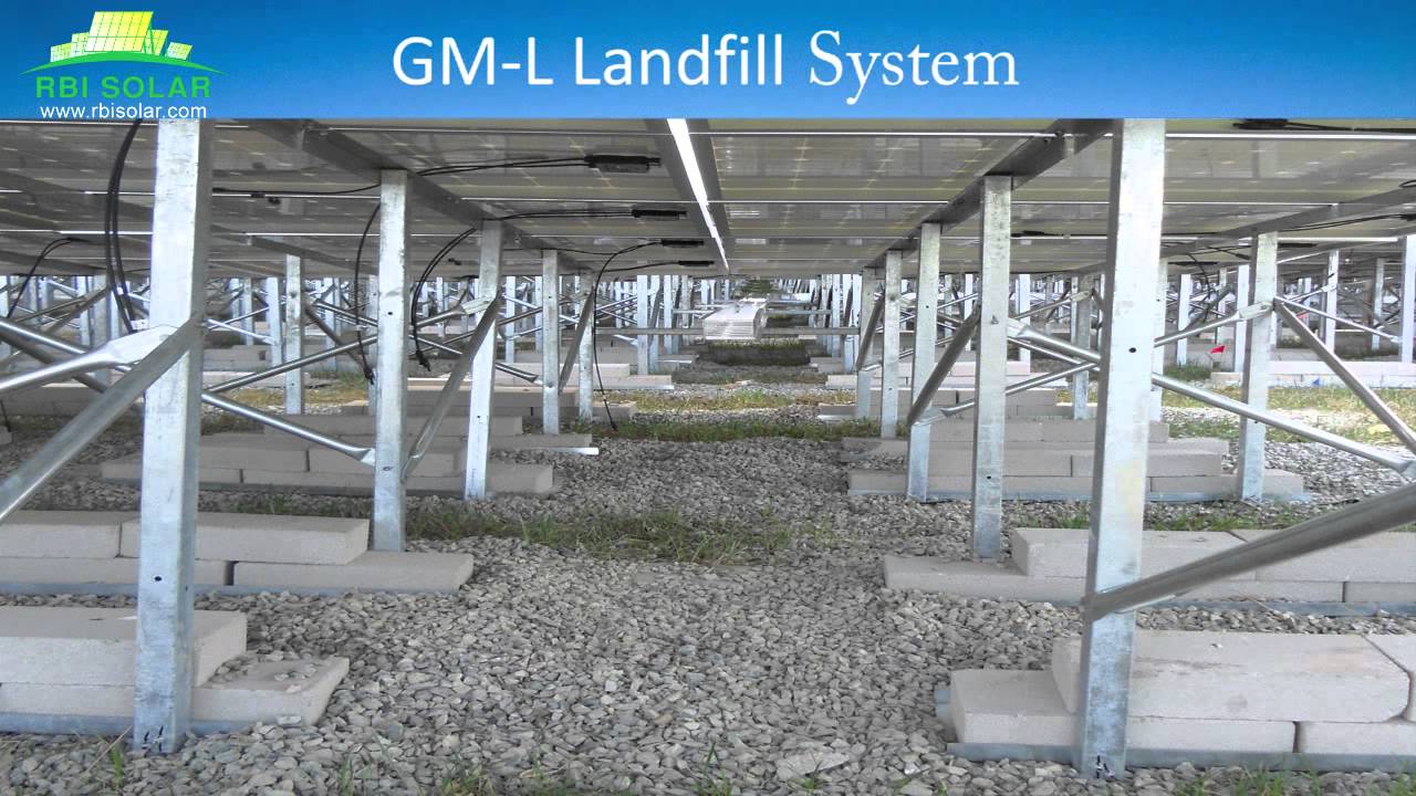 Landfill Solar Racking Project by RBI Solar in MA - YouTube