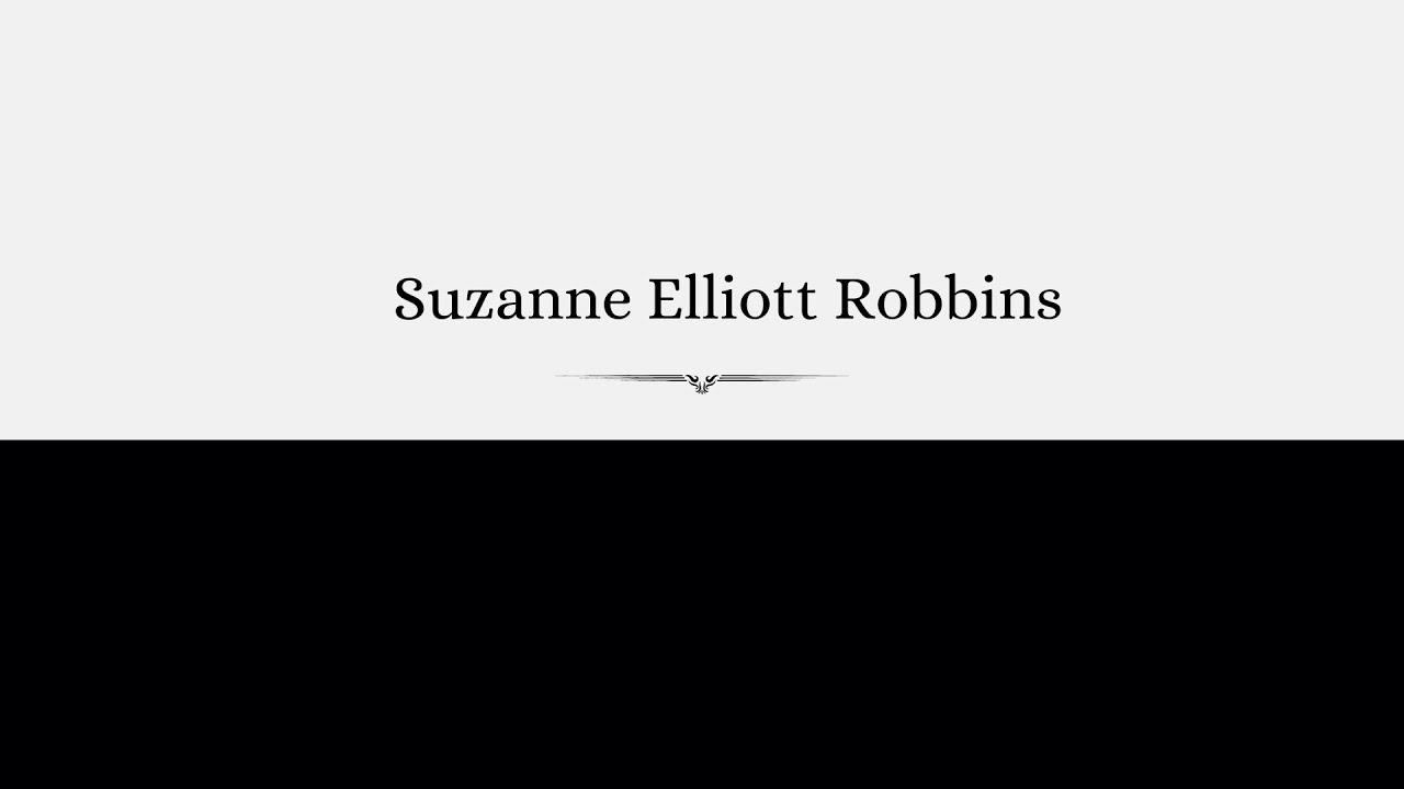 Memorial Service of Suzanne Elliott Robbins - YouTube