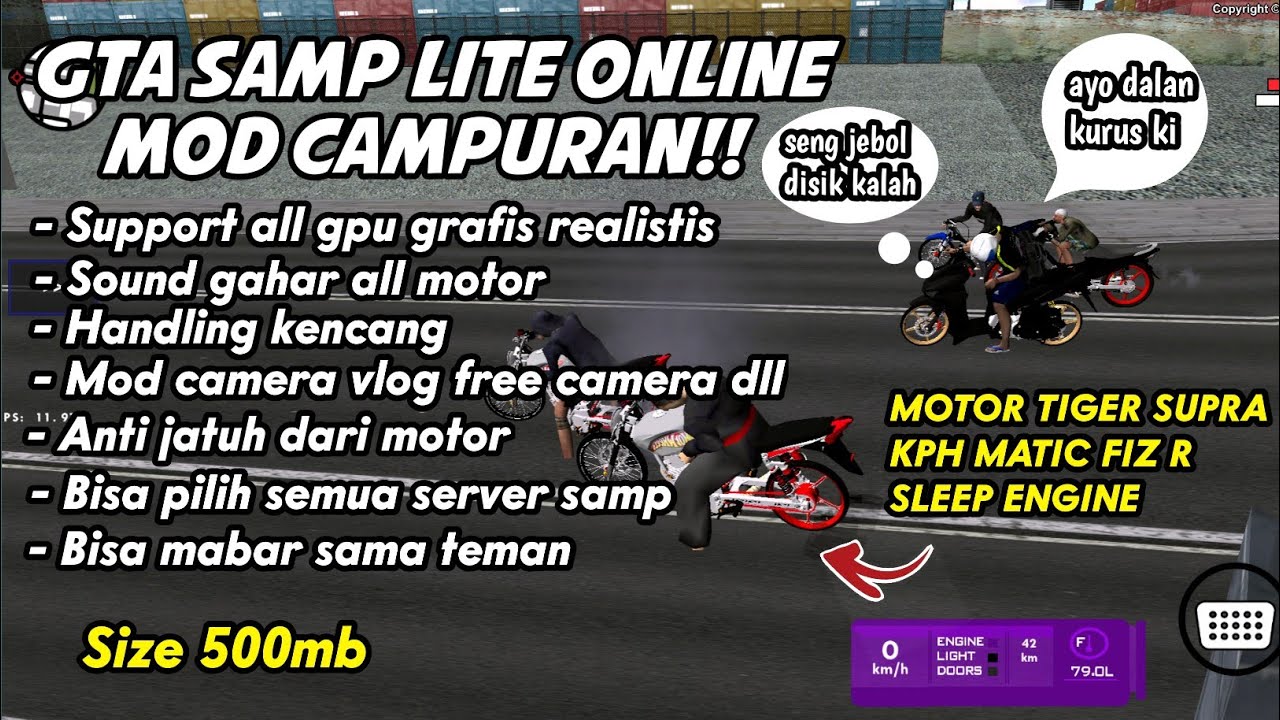 GTA SAMP LITE ONLINE MOD CAMPURAN MOTOR HEREX MATIC SLEEP ENGINE FIZ R ...