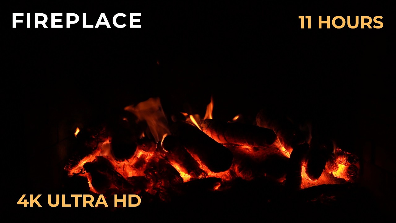 Real Fire Sounds 🔥 11 Hours Crackling Fire for Deep Sleep - YouTube