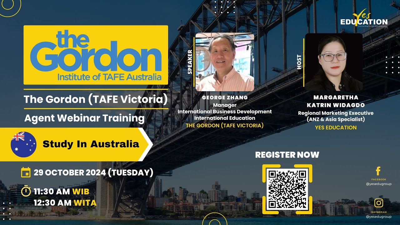 The Gordon (TAFE Victoria) - Yes Education Agent Webinar Training - YouTube