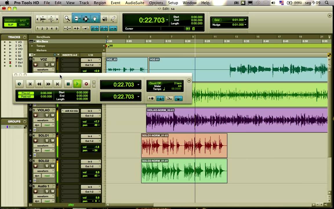 Gravando em pro tools hd - YouTube