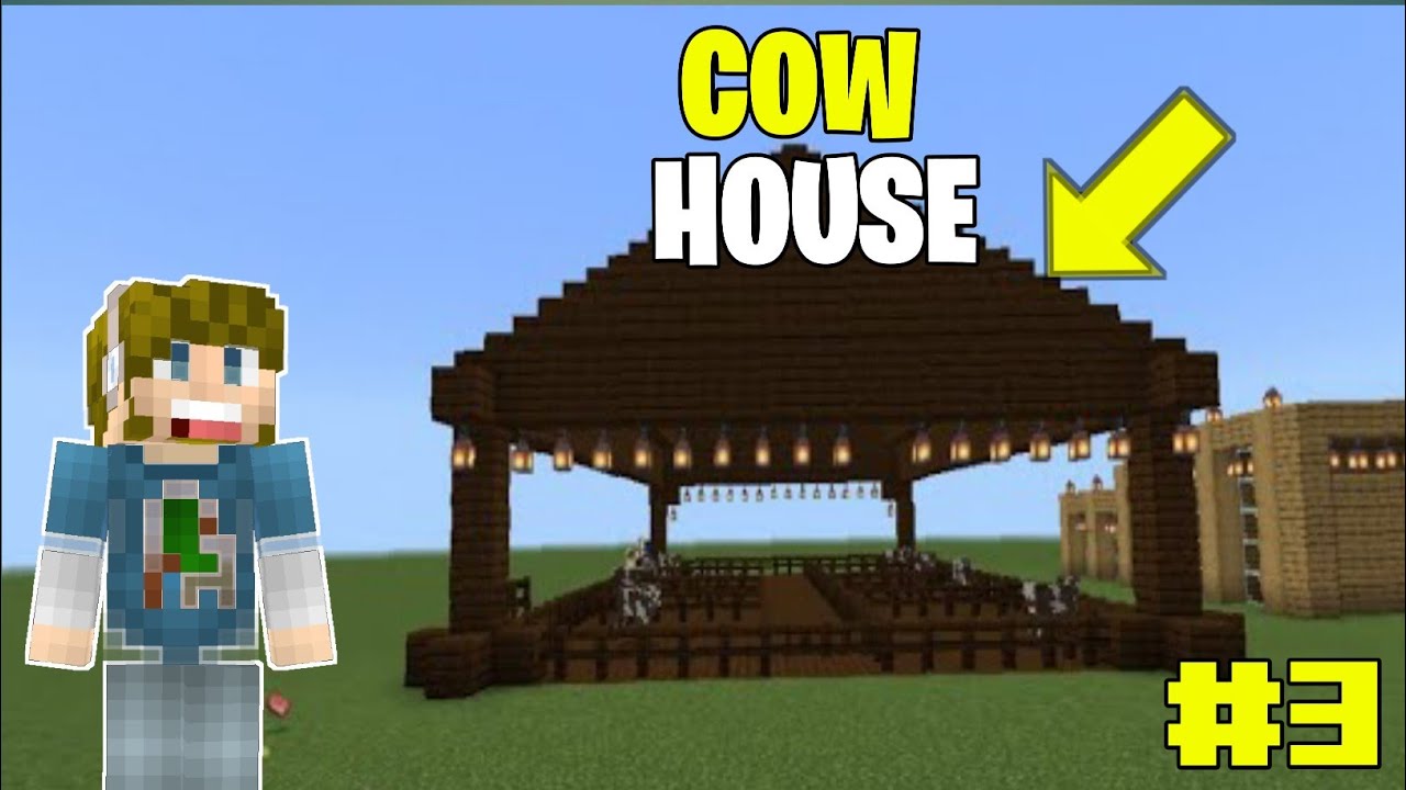 Minecraft: How to build cow house easy - YouTube