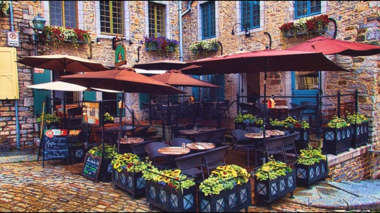 Summer Coffee Shop Ambience with Cozy Piano & Jazz Music | Relaxing ...