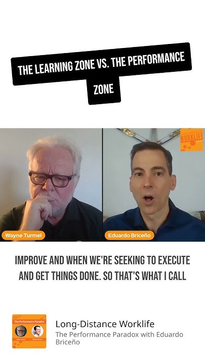 The Difference Between the Learning Zone vs. Performance Zone - YouTube
