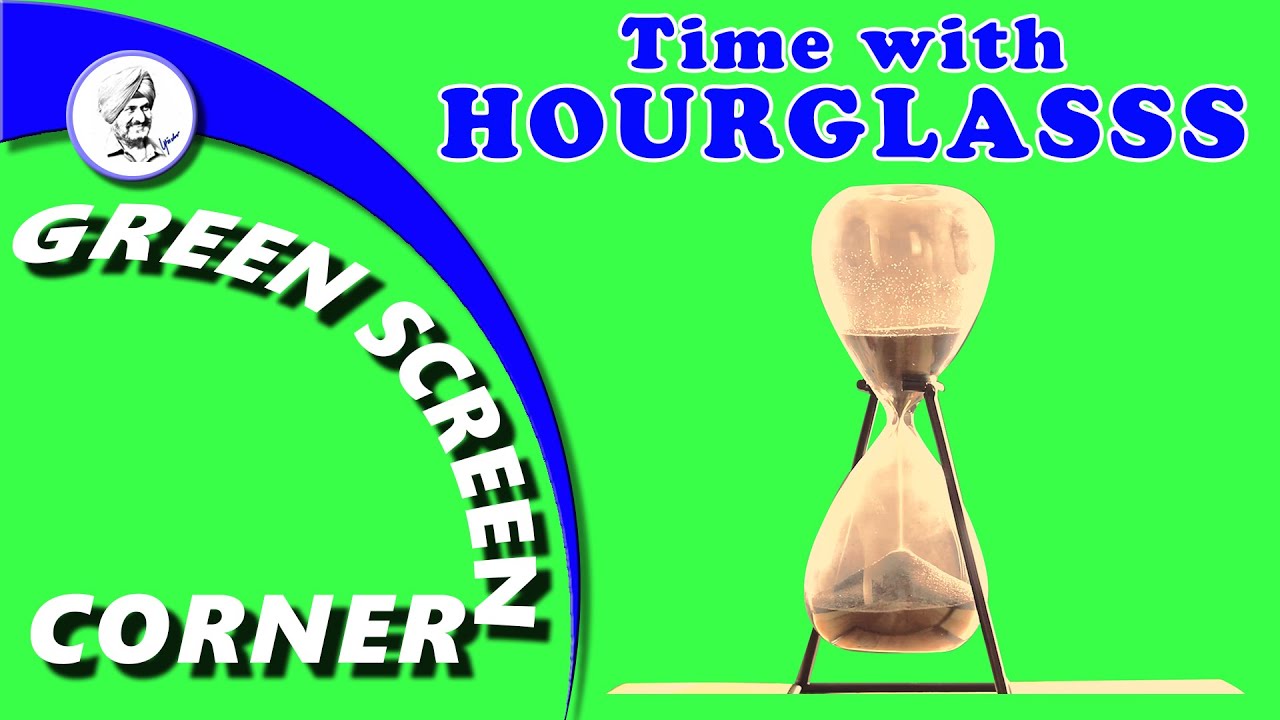 HOURGLASS TIME Vintage - Green Screen Corner Chrome Key Animation Free ...