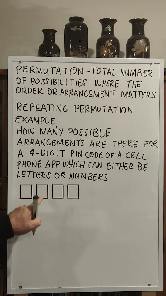 Repeating Permutation Example #maths #math #tutorial #mathematics - YouTube