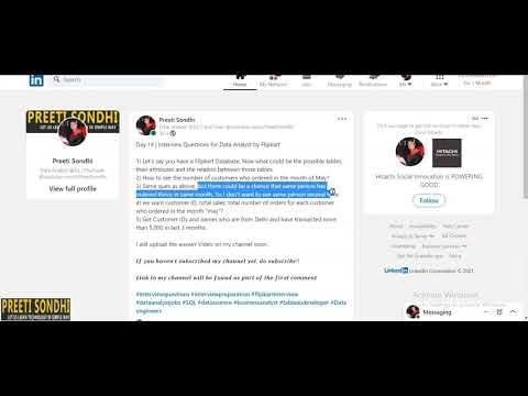 Day 14 | SQL Interview Questions for Data Analyst by Flipkart - YouTube
