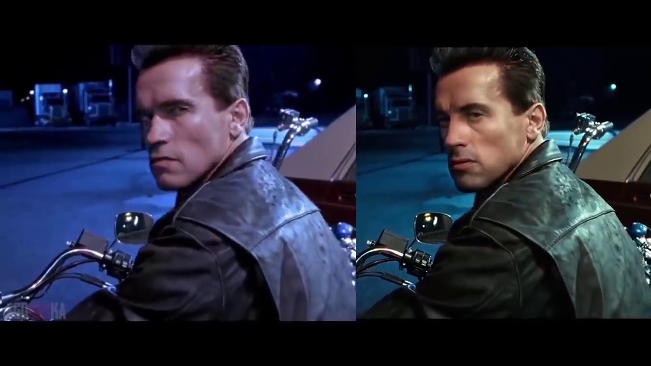 Terminator 2 Judgement day Bar scene starring Sylvester Stallone ...