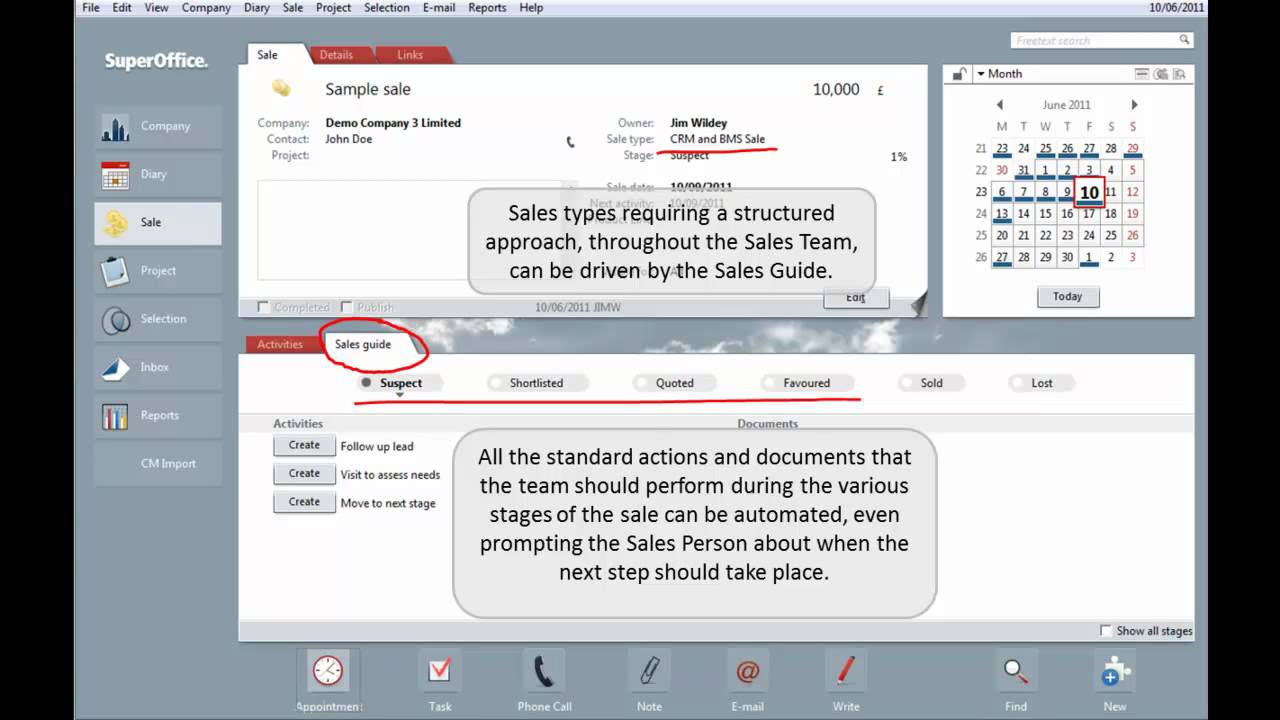SuperOffice 7 Sales Guide - YouTube