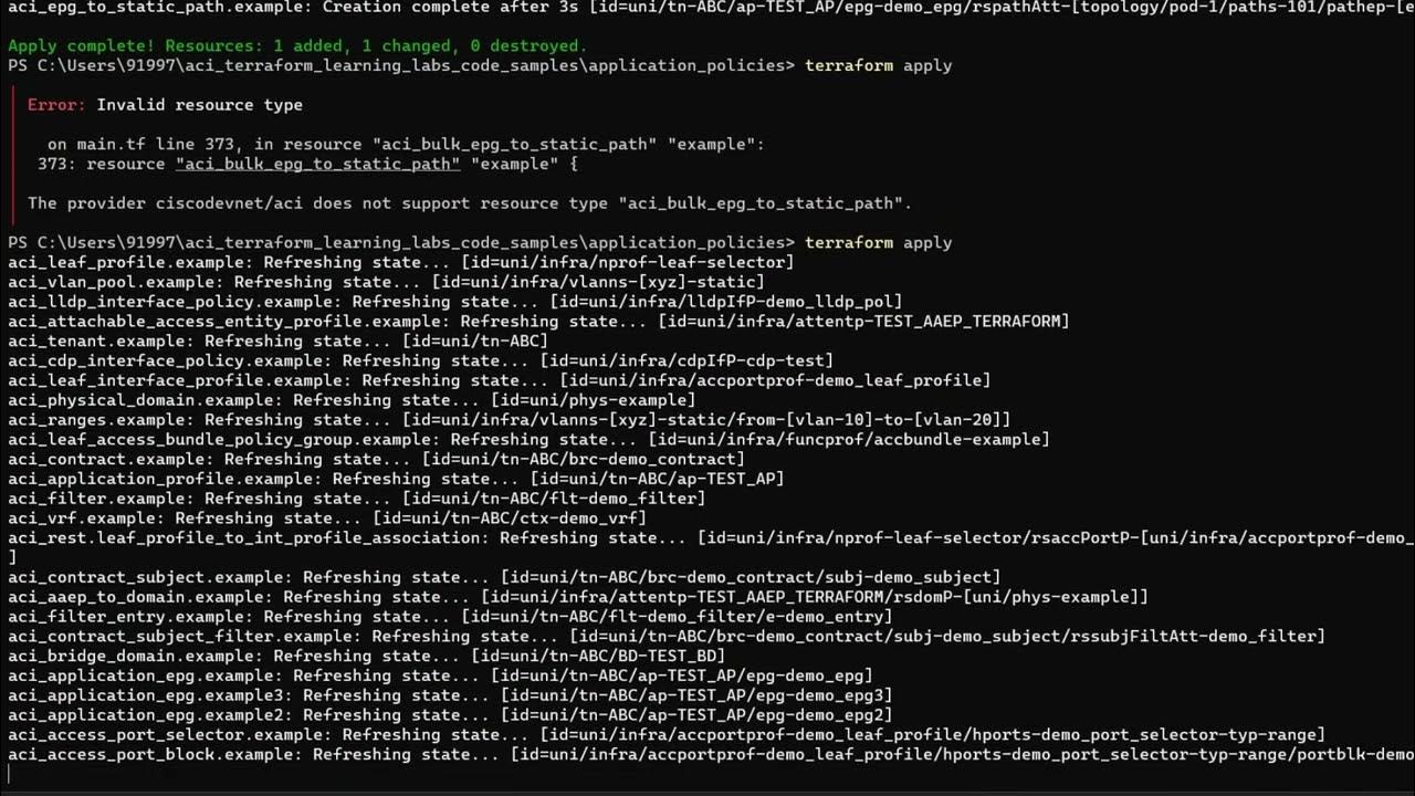 Static Binding in Cisco ACI | Static port configuration in ACI With Terraform | CISCO ACI ...