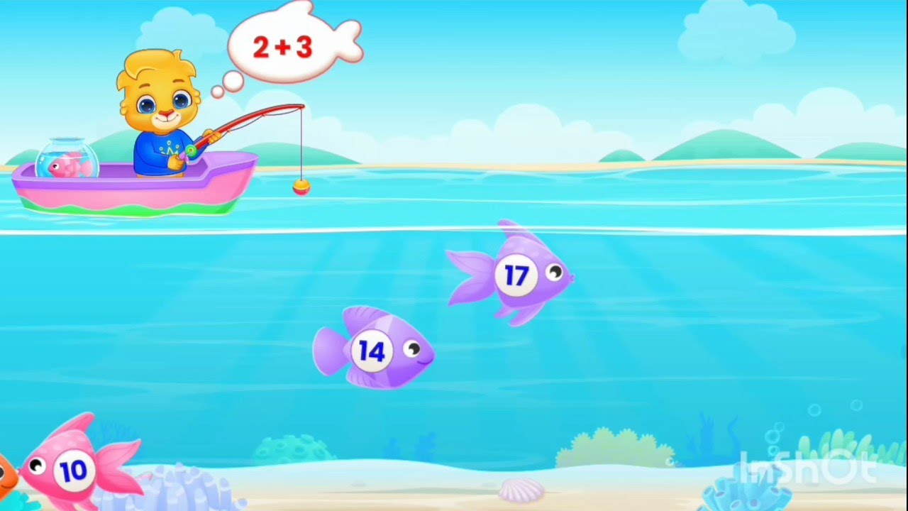 Learn Addition with Fun Fishing Game | Kids Math Learning Video - YouTube