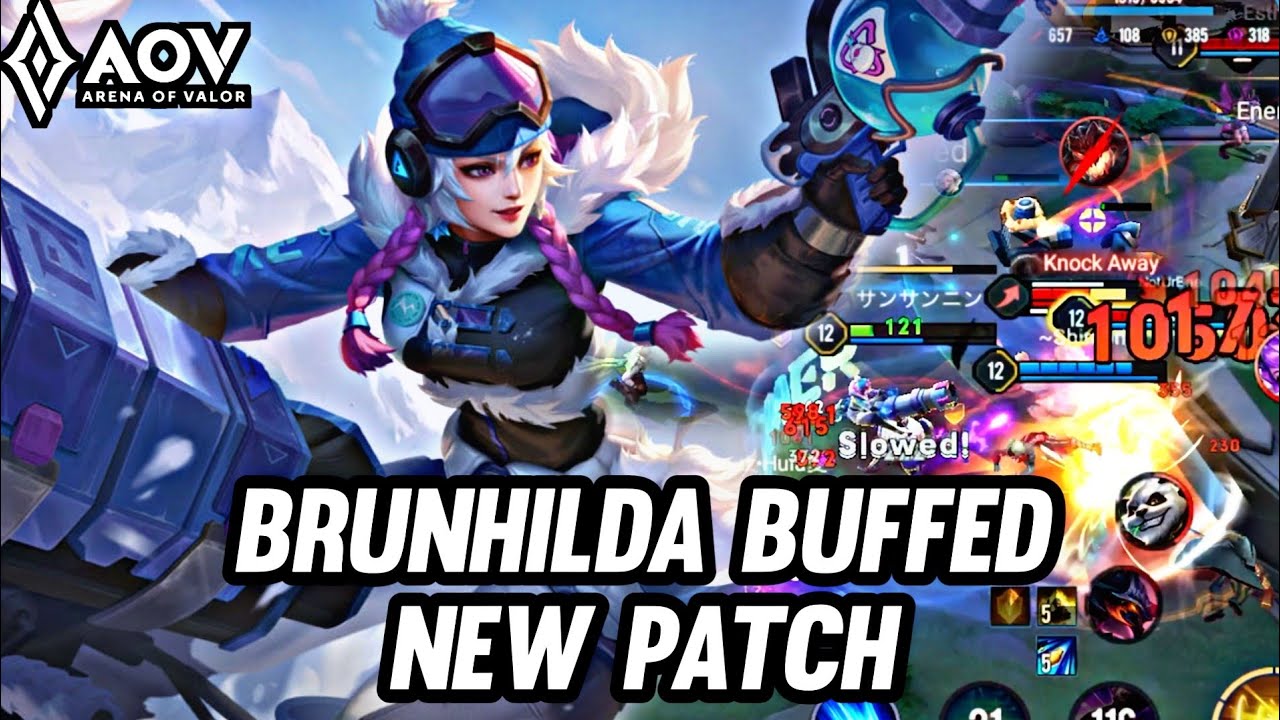AOV : BRUNHILDA GAMEPLAY | BUFFED NEW PATCH - ARENA OF VALOR ...