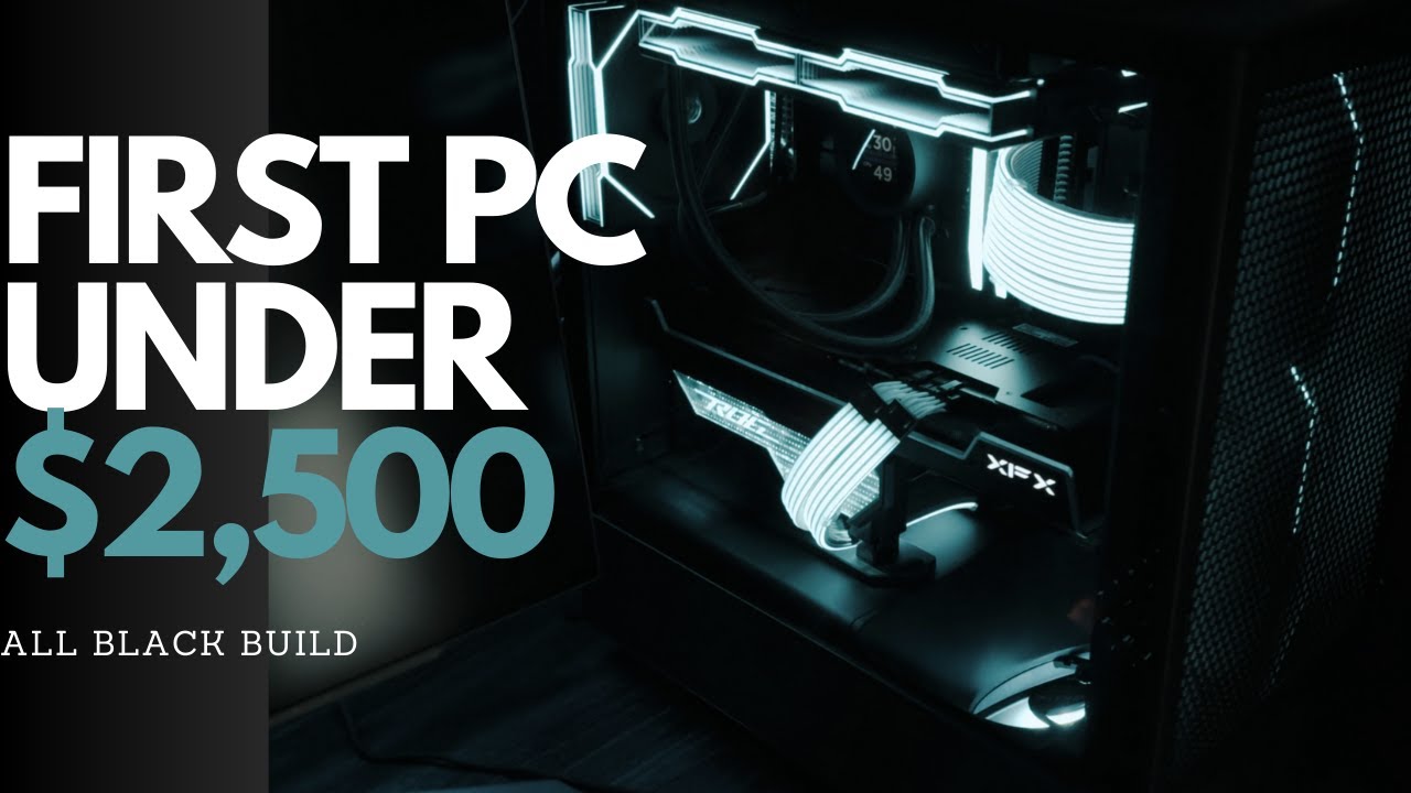 Building My First Gaming PC with ZERO Experience... [All Black] 🖤 - YouTube