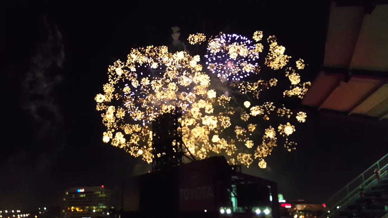 Fireworks Show At Angel Stadium - YouTube