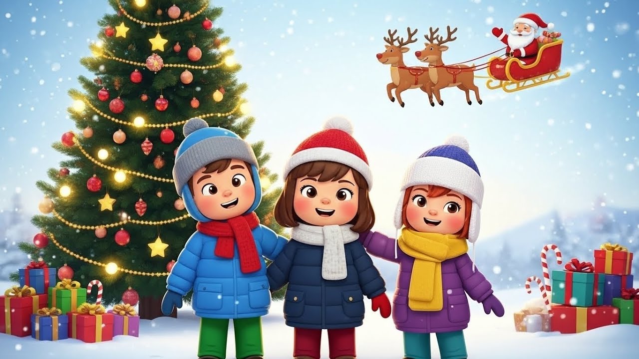Merry Christmas Song for Kids 🎅🎶 | Christmas Rhyme | Twinkle Twinkle ...