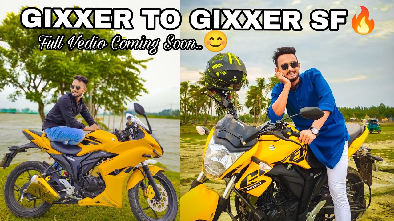 YELLOW SUZUKI GIXXER TO GIXXER SF MODIFIED FROM BANGLADESH. - YouTube