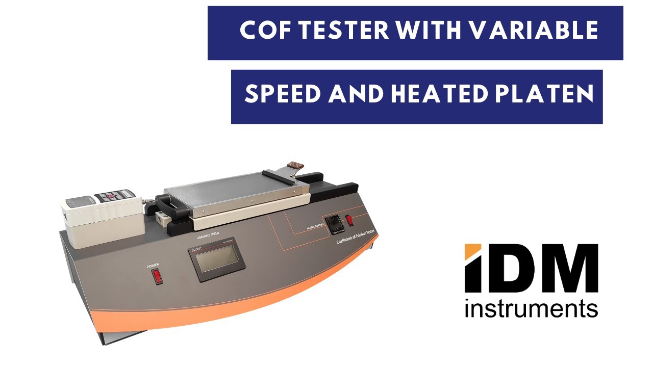 COF Tester with Variable Speed and Heated Platen I Friction testing ...