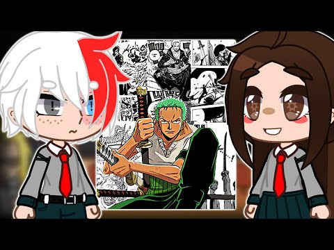 MHA react to Deku as Roronoa Zoro | Gacha React - YouTube