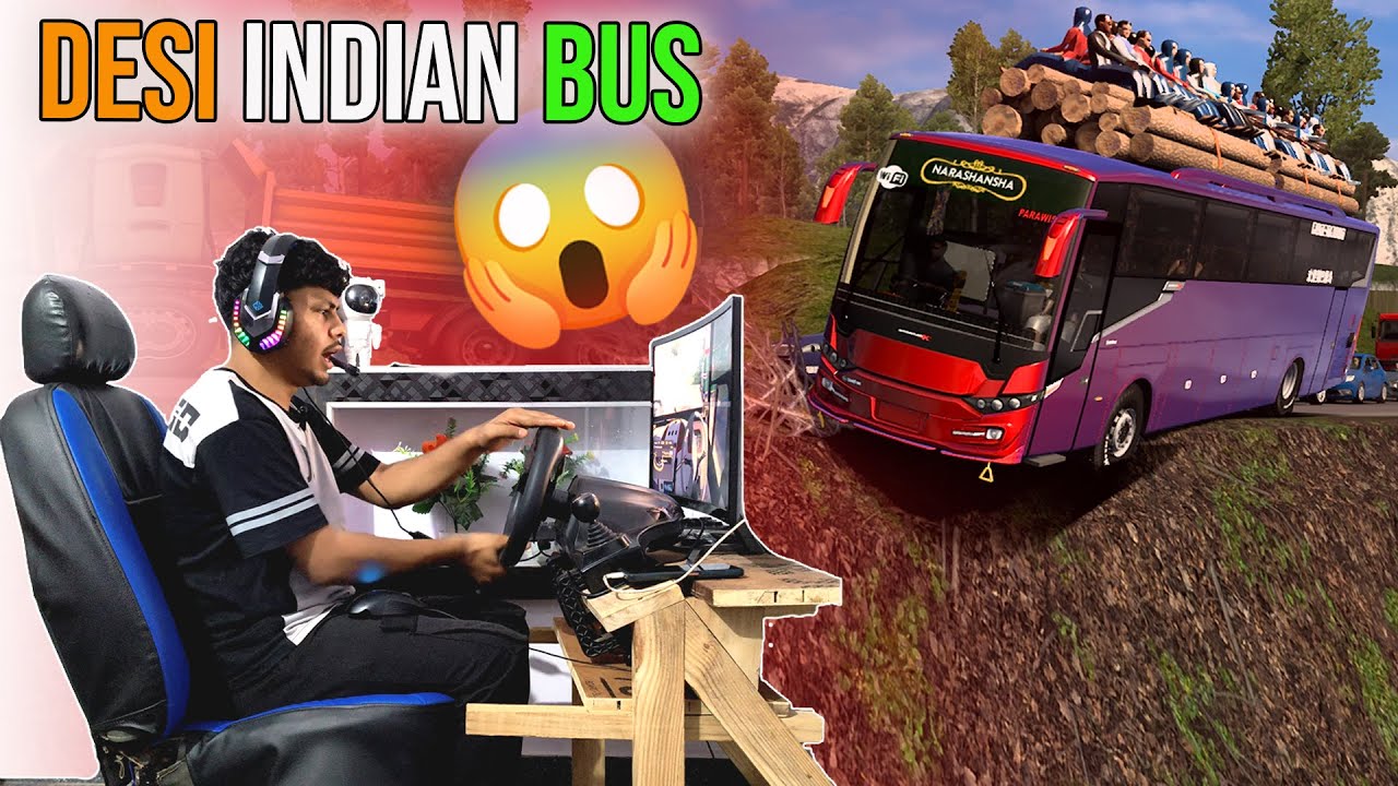 500$ A Fully Loaded Desi Indian Bus in ETS2 Indian Map! - YouTube