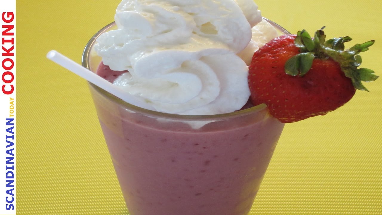 Black Cherry Strawberry Smoothie Recipe Using Icelandic Yogurt - YouTube