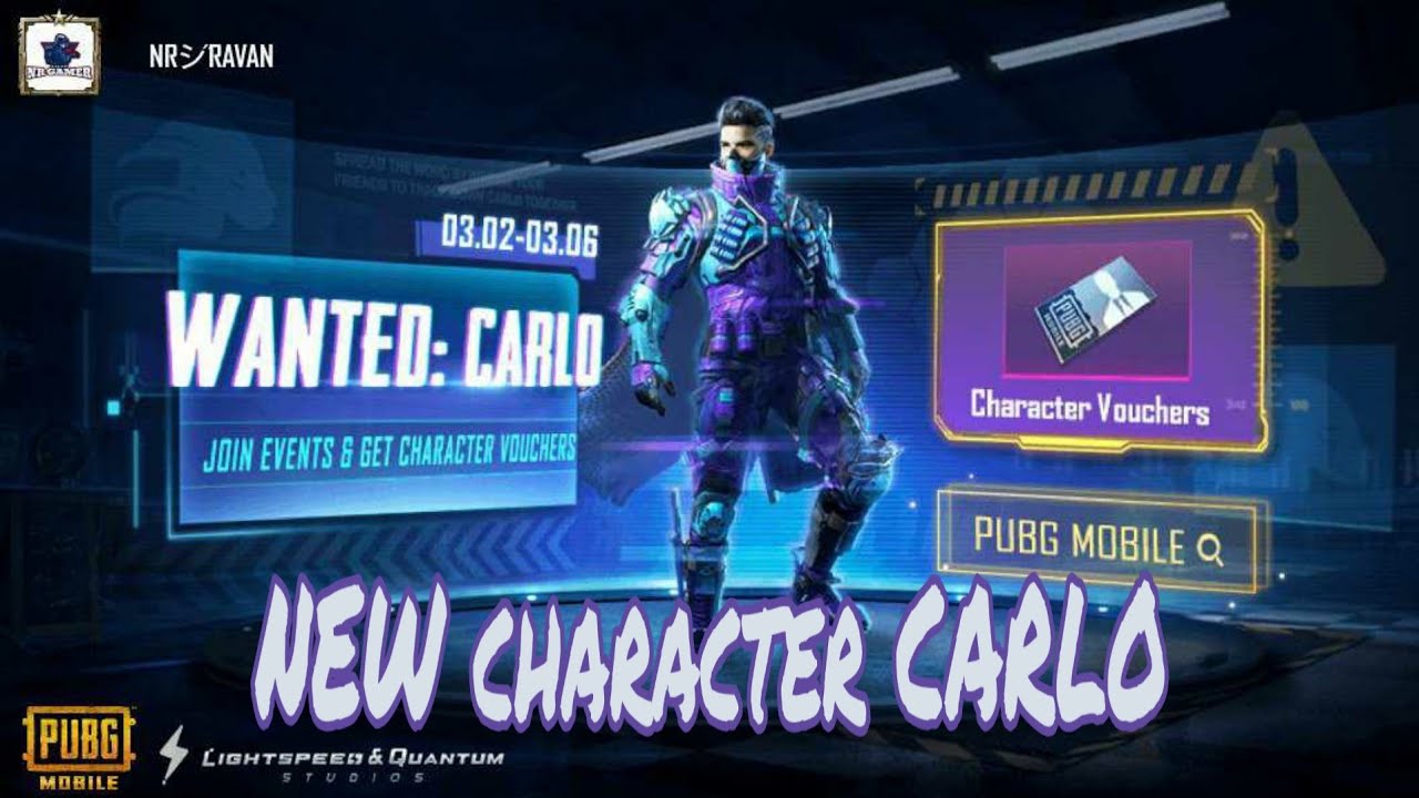 how to get carlo character in pubg mobile - YouTube