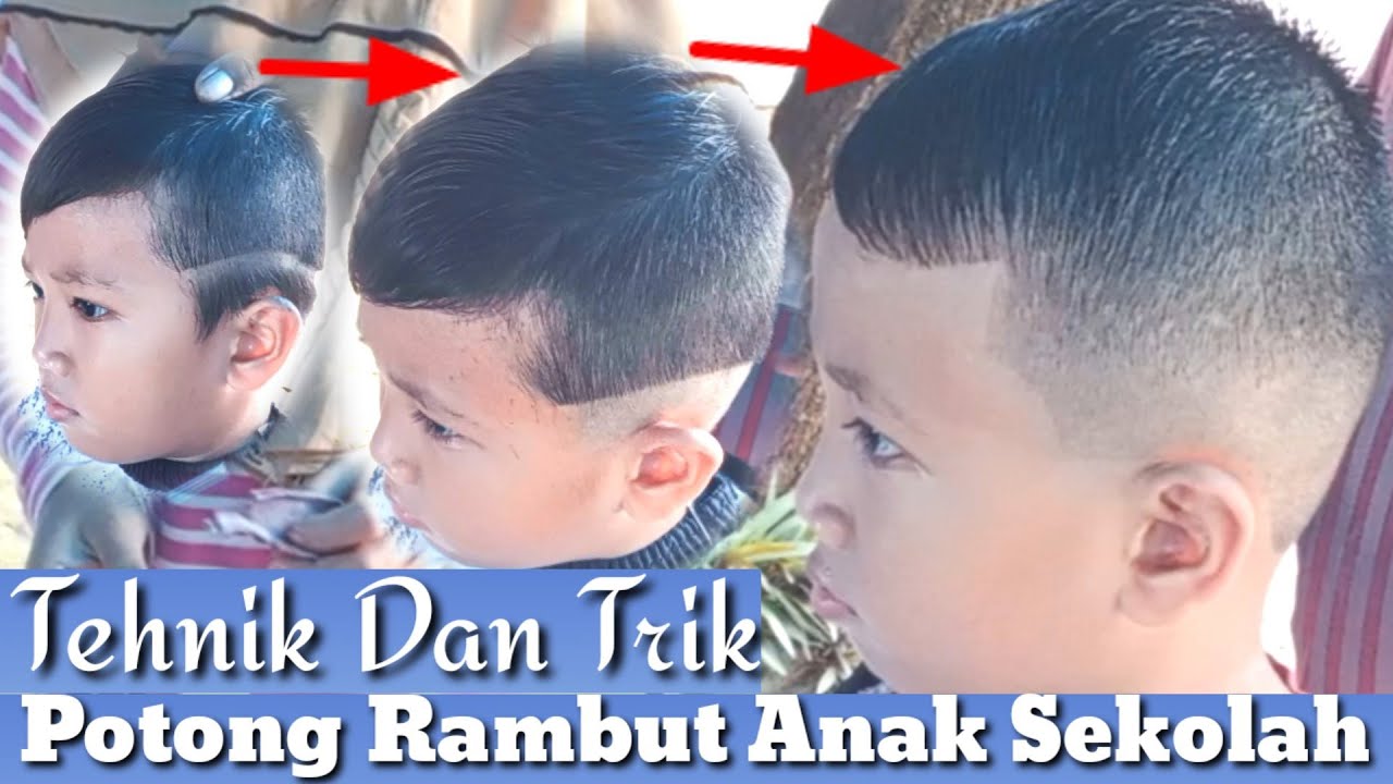 Cara Belajar Cukur Rambut Anak Sekolah Yang Lagi Mendunia - YouTube