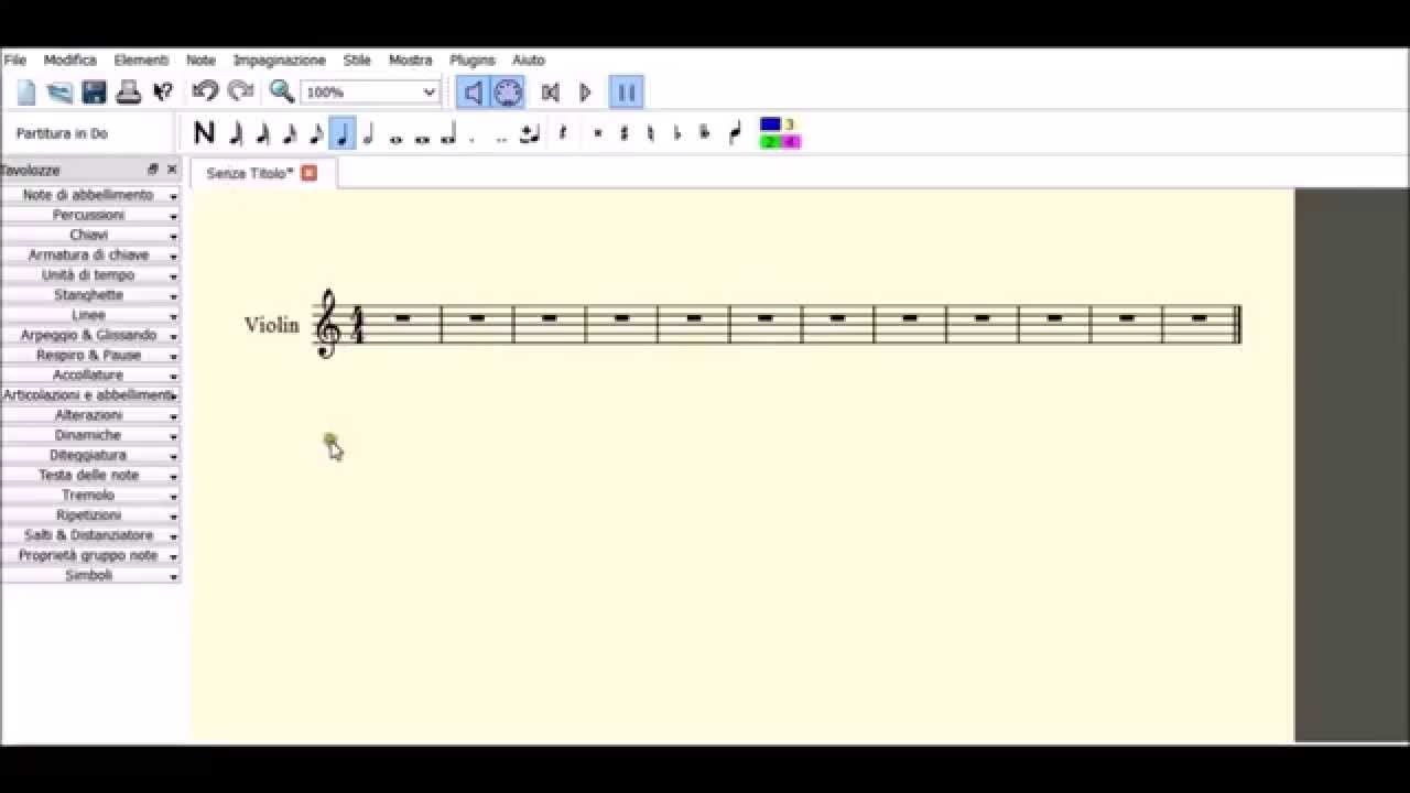 Musescore#1 come mettere il pizzicato ad uno strumento ad arco - YouTube