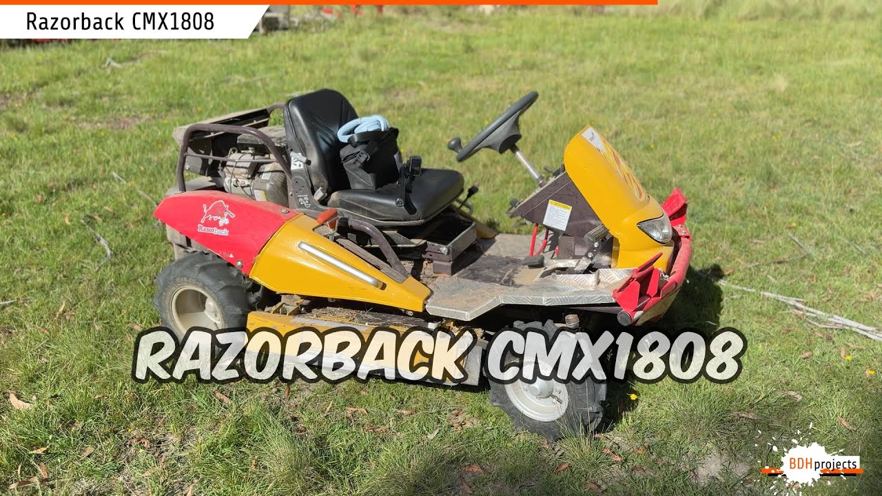 Razorback Mower Review CMX1808 - YouTube