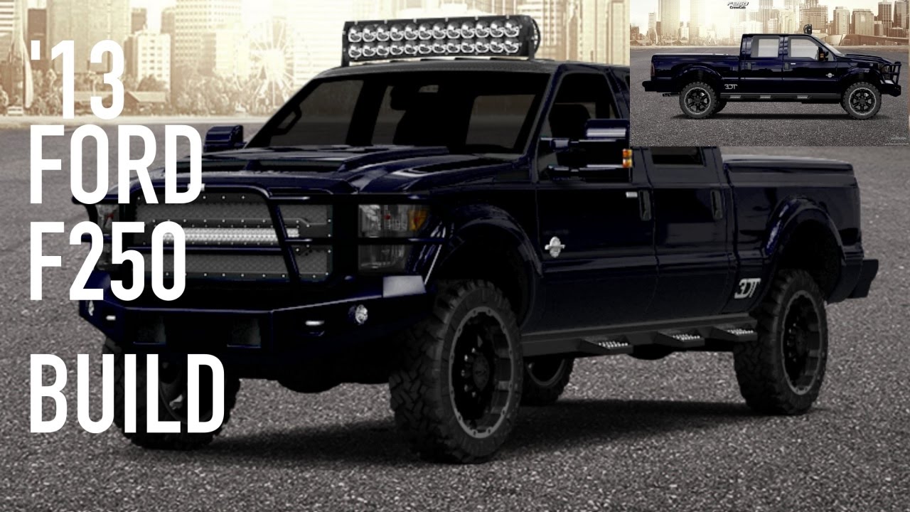 MURDERED OUT F250 BUILD!!!!3D Tuning - YouTube