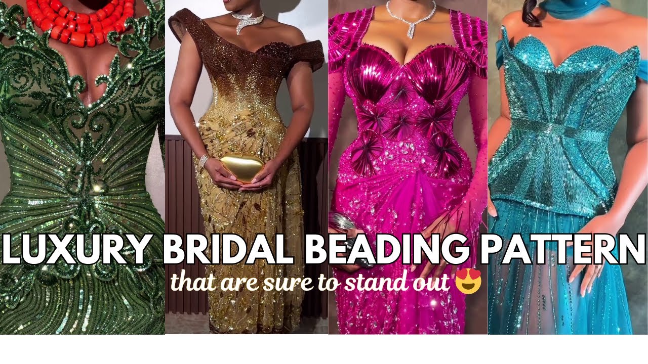 BEST BEADING PATTERN FOR BRIDAL DESIGNS | CHOOSE THESE BEADS AND ...