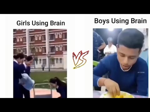 Girls Using Brain VS Boys Using Brain | #memes - YouTube