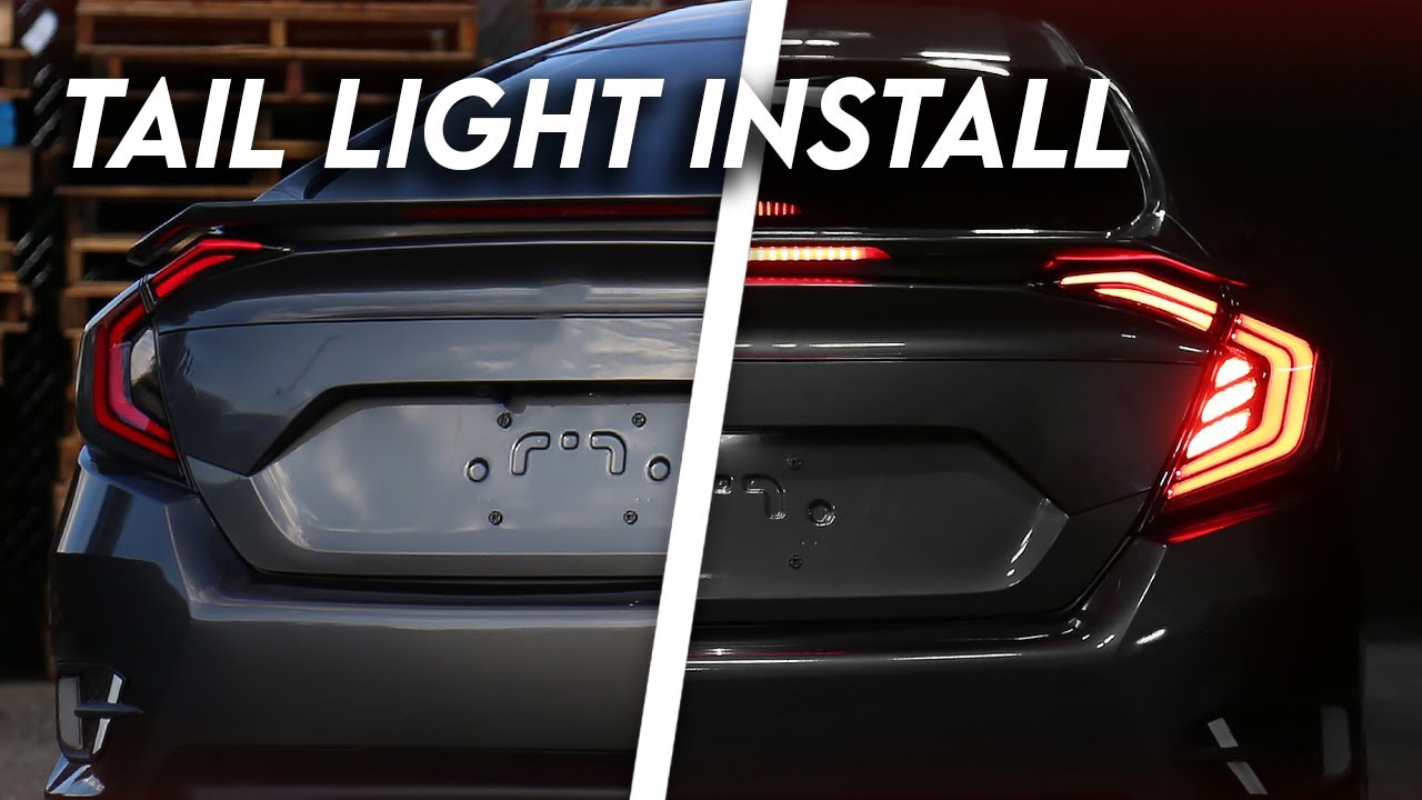 Sequential LED Tail Light Install | 10th Gen Civic - YouTube