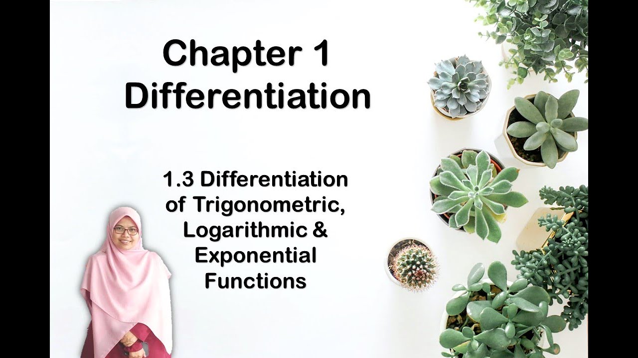 Differentiation of Trigonometric & Exponential Functions - YouTube