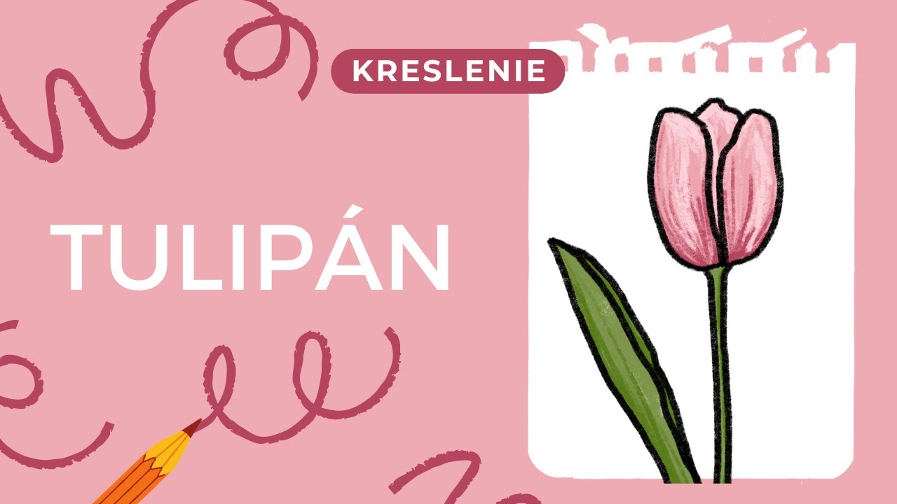 Ako nakreliť tulipán - jednoduchý návod - YouTube