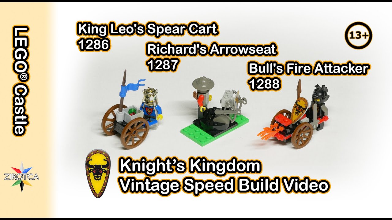 LEGO Castle Sets Review & Speed Build - 1286 King Leo's Spear Cart ...