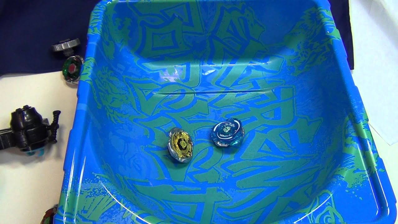 Beyblade Kampf Ultimate Meteo L-Drago Ass vs. Inferno Byxis Half-Pipe ...