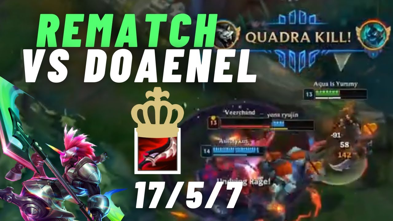 Coming Back Against Doaenel's Hecarim | Race to Challenger - YouTube