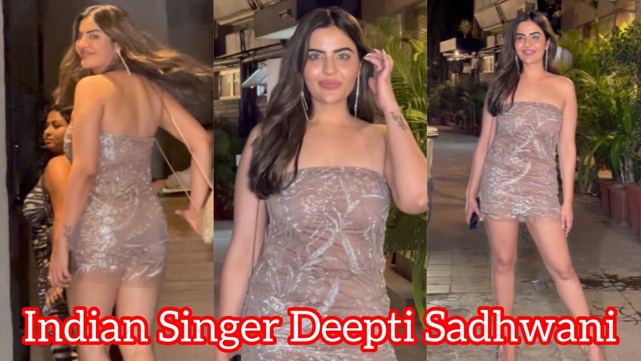 Indian Singer Deepti Sadhwani Gets Spotted at Juhu - YouTube