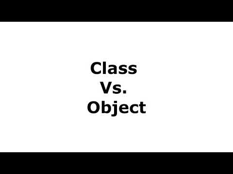 Class VS Object - YouTube