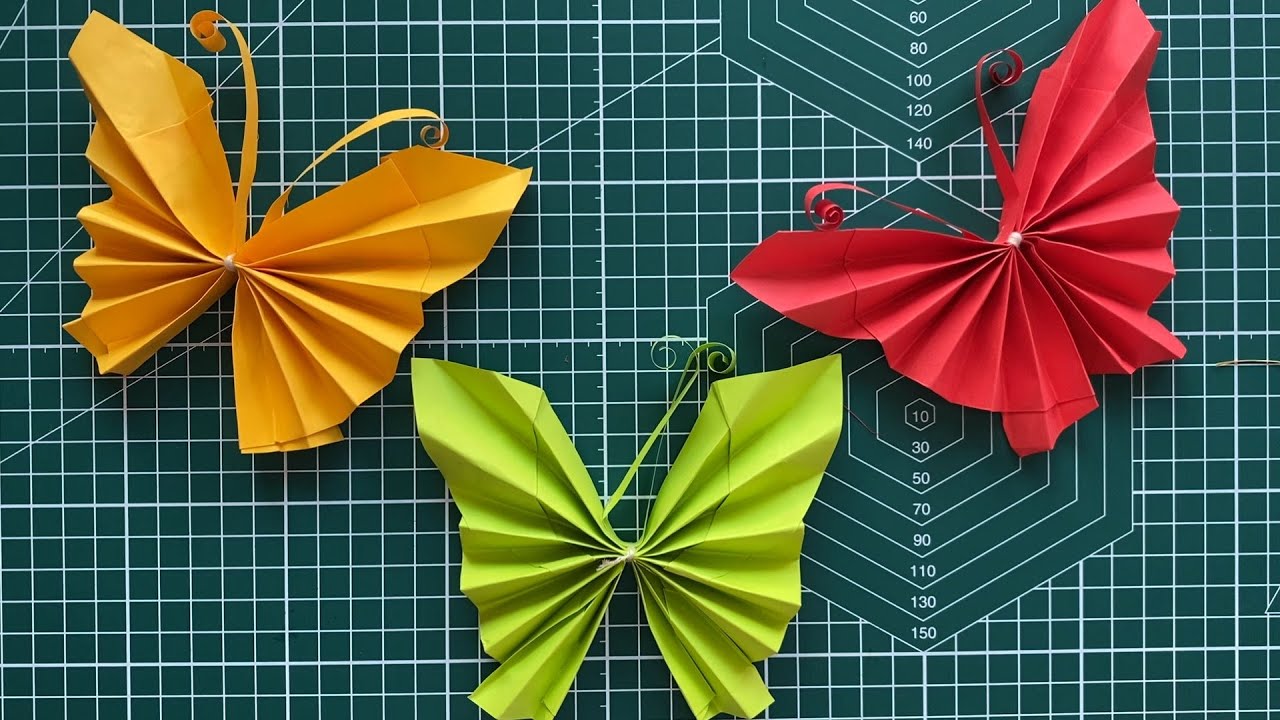 DA FLOWER PAPERS || How to make beautiful butterfly with paper - YouTube