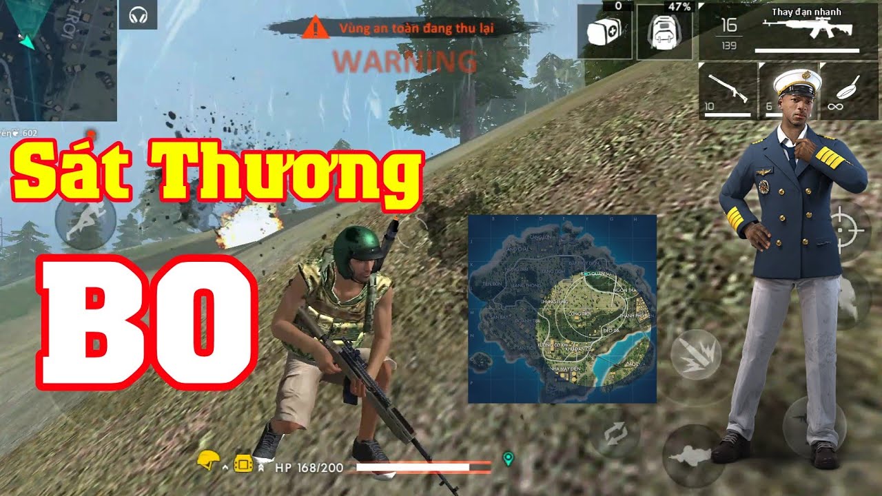 Sát thương tất cả các vòng Bo của Free Fire, Sát thương bo lên ford ...